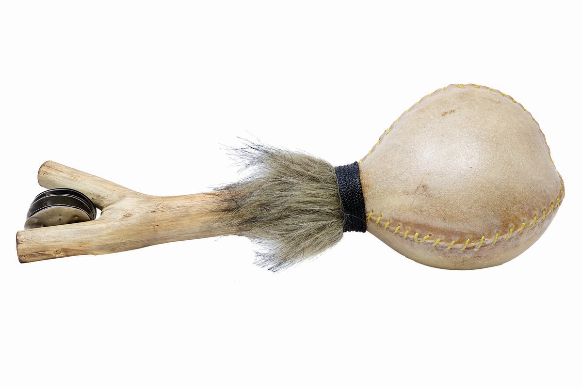 Shaman shaker Rattle cow skin Length 14" – Terre.USA