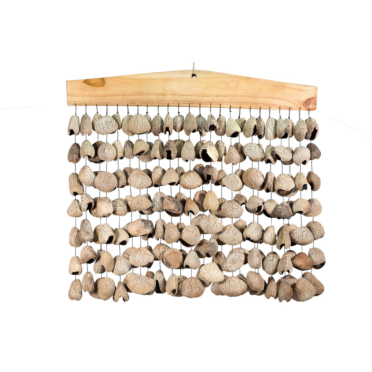 Terre Exotic Bar Chimes with 7 Rows of 24 Natural Nuts – Pangi, Juju ...